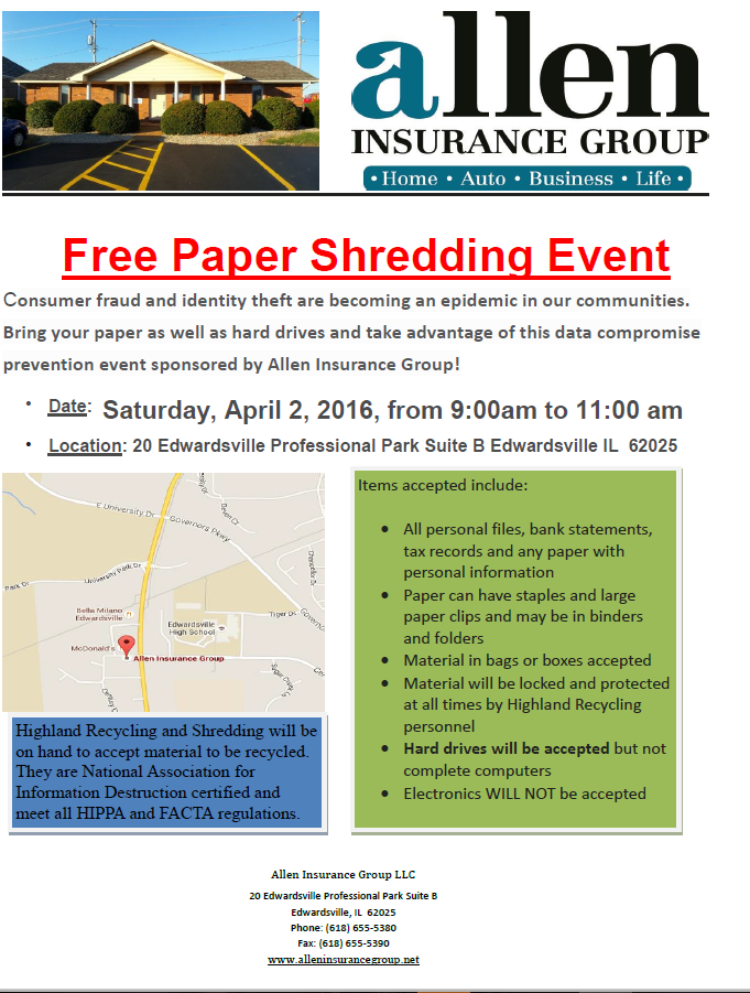 Free Paper Shredding Event | | advantagenews.com